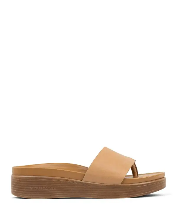 DONALD PLINER Platform Demi Wedge Thong Sandals