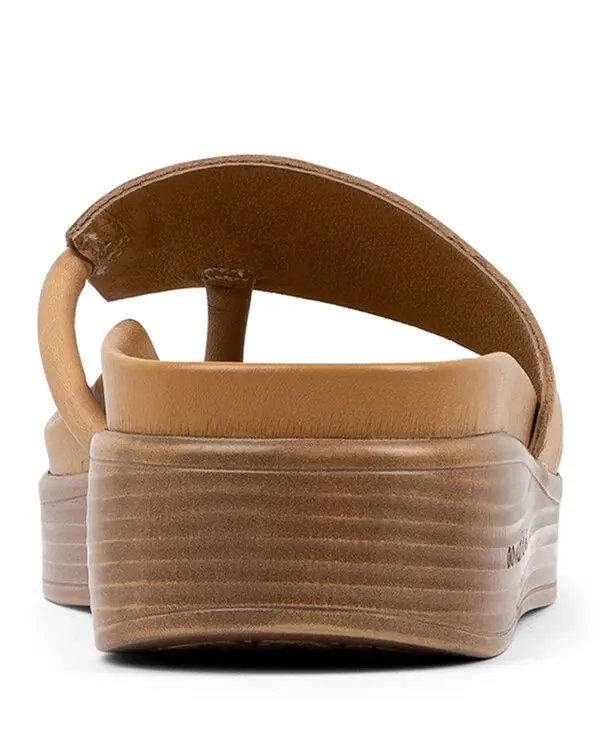 DONALD PLINER Platform Demi Wedge Thong Sandals