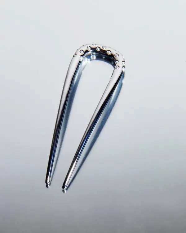 DEBORAH PAGANI X LIMITED EDITION Limited Edition Pearl Hair Pin - Silver