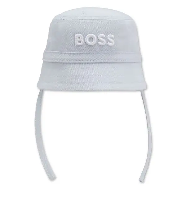 BOSS Bucket Hat With Embroidered Logo - Light Blue