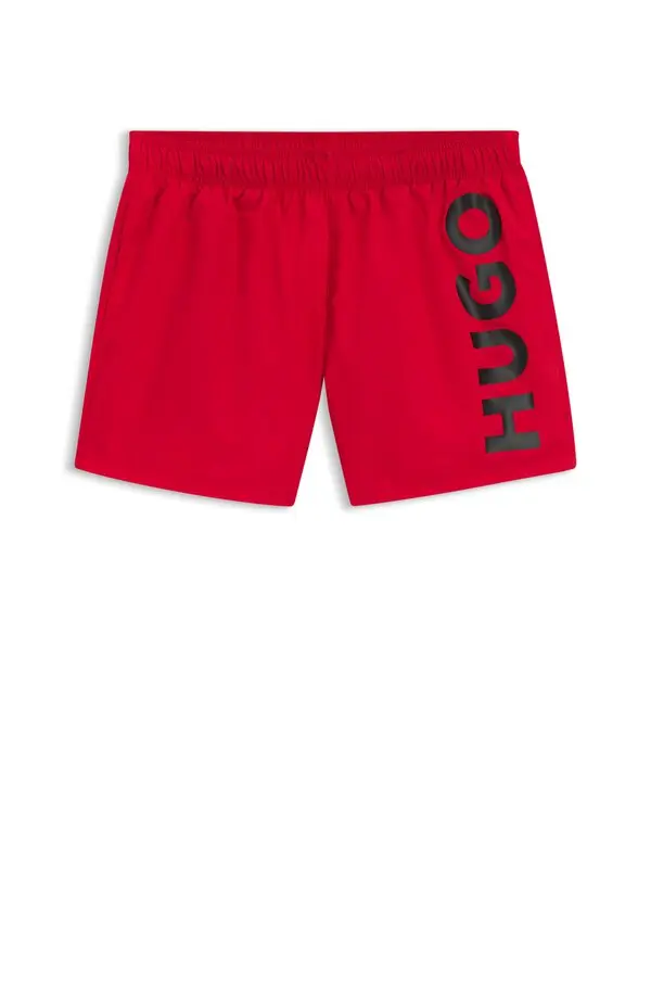 Hugo Swim Shorts With Logo - Red