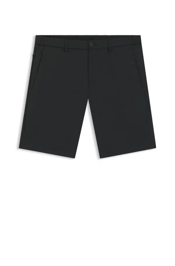 BOSS Easy-iron Shorts With Water-repellent Finish - Black