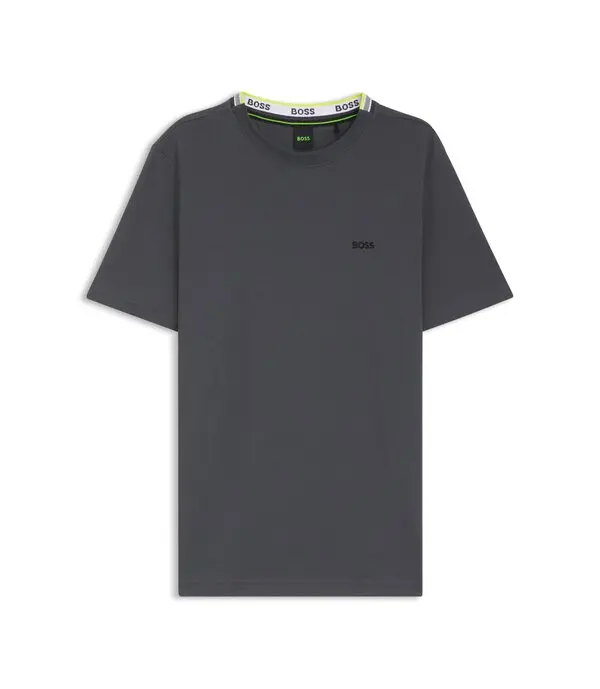 BOSS Embroidered-logo T-shirt In Cotton Piqu