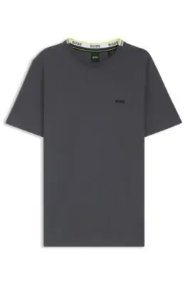 BOSS Embroidered-logo T-shirt In Cotton Piqu