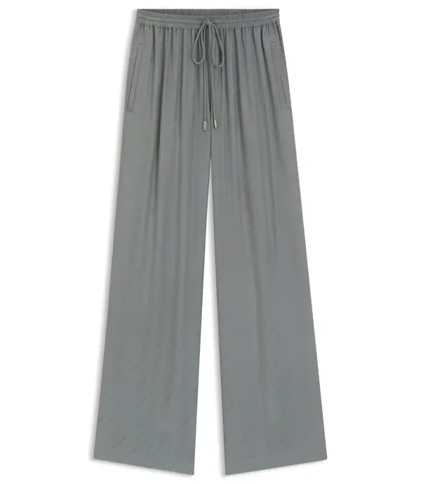 BOSS Wide-leg Trousers With Logo Jacquard