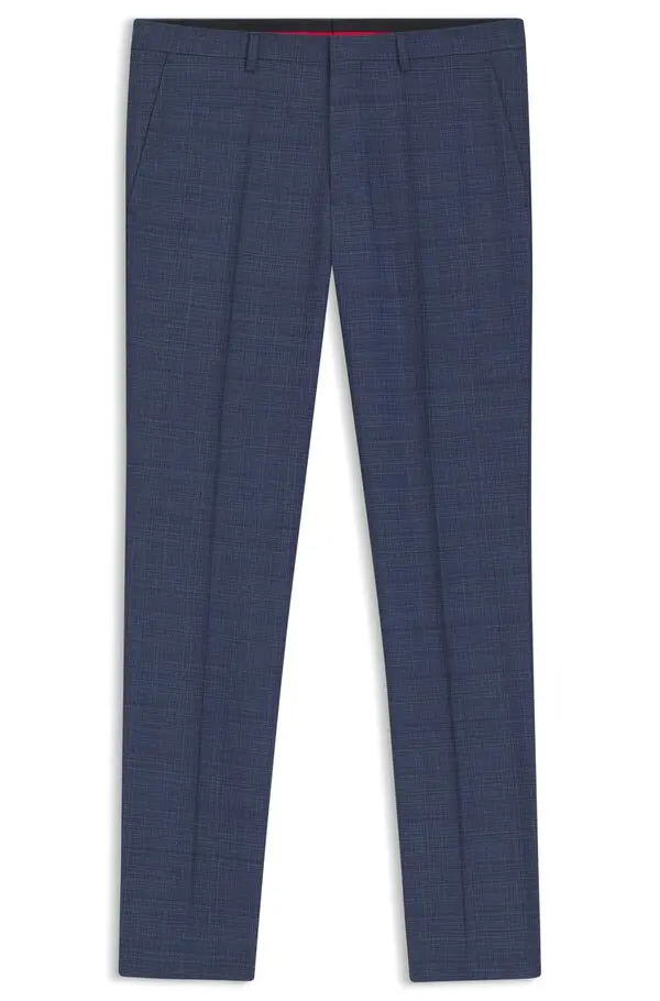 Hugo Extra-slim-fit Trousers - Dark Blue