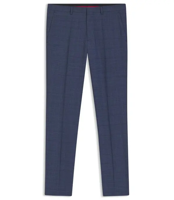 Hugo Extra-slim-fit Trousers - Dark Blue