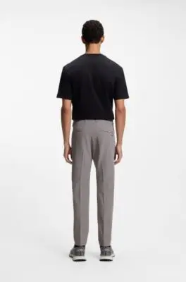 BOSS Slim-fit Water-repellent Stretch Pants - Light Grey