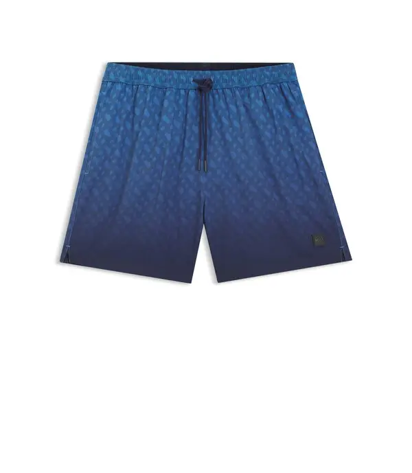 BOSS Logo Badge Swim Short - Blue