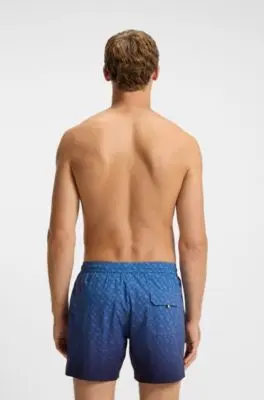 BOSS Logo Badge Swim Short - Blue