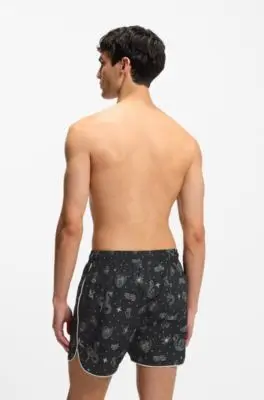 Hugo Board/boxer Swim Shorts - Light Grey