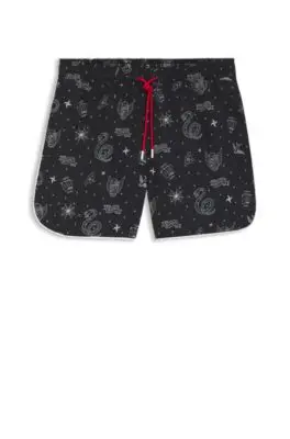 Hugo Board/boxer Swim Shorts - Light Grey