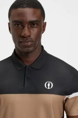 BOSS Paddy Grid-pattern Polo Shirt