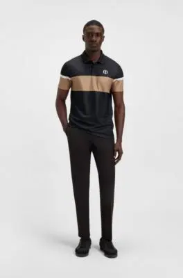 BOSS Paddy Grid-pattern Polo Shirt