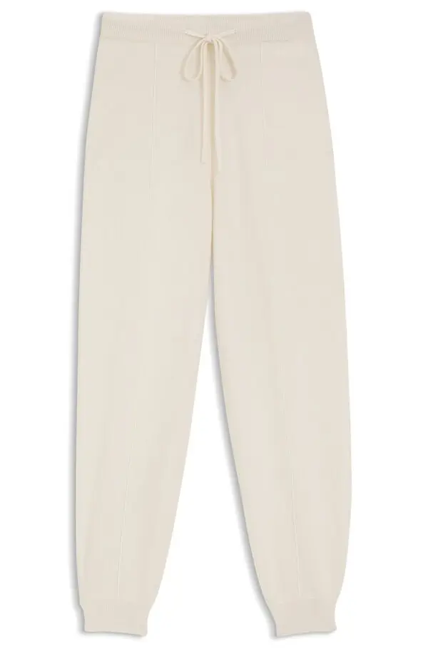 BOSS Cashmere Tracksuit Bottoms - White