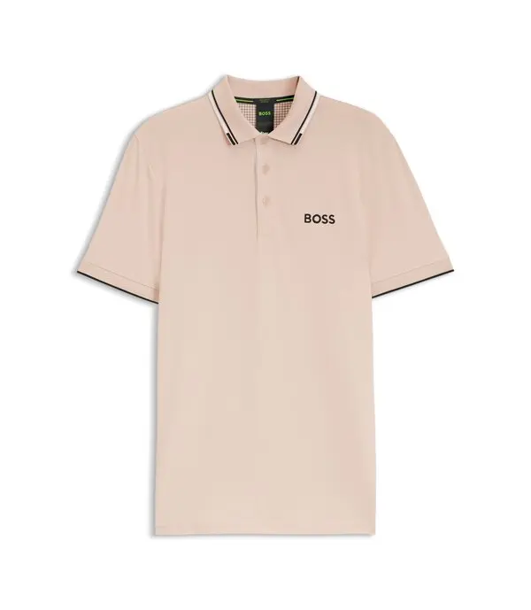 BOSS Active Paddy Regular-fit Polo Shirt In Quick-dry Stretch Pique - Light Orange