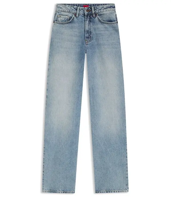 Hugo Wide-leg Rigid Denim Jeans