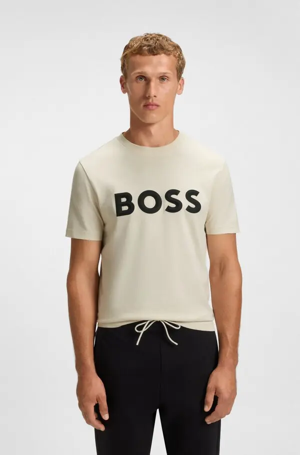 BOSS 3d-logo T-shirt In Cotton Jersey - White