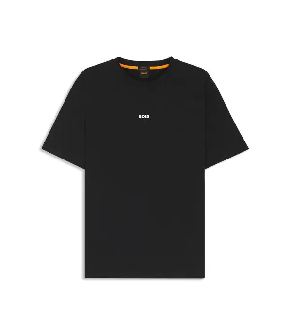 BOSS Relaxed-fit T-shirt With A Layered Logo Print - Black