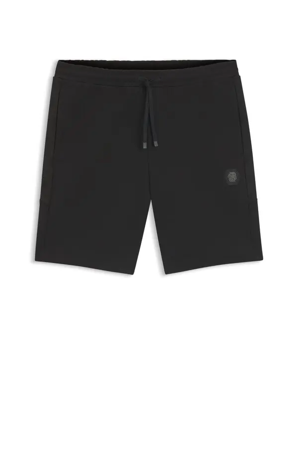 BOSS Cotton-blend Shorts With Monogram Detail