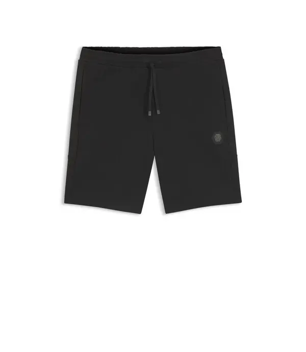 BOSS Cotton-blend Shorts With Monogram Detail