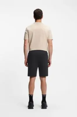 BOSS Cotton-blend Shorts With Monogram Detail