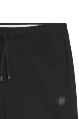 BOSS Cotton-blend Shorts With Monogram Detail