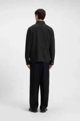 Hugo Regular-fit Shirt With Two-way Zip
