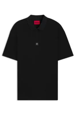 Hugo Jacquard-pattern Polo Shirt In A Relaxed Fit