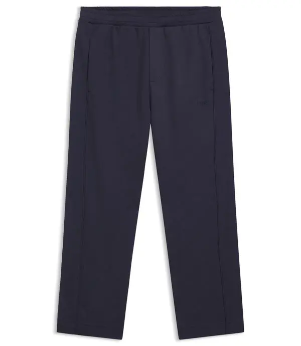 BOSS Quilted-jacquard Tracksuit Bottoms In A Regular Fit