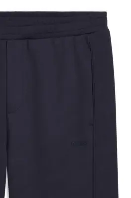 BOSS Quilted-jacquard Tracksuit Bottoms In A Regular Fit