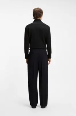 Hugo Slim-fit Shirt In Performance-stretch Jacquard