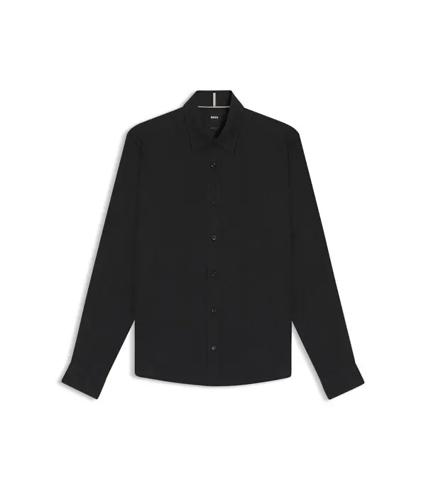 BOSS Regular-fit Shirt In Cotton-blend Flannel