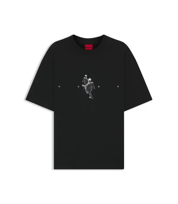 Hugo Graphic-artwork T-shirt In Cotton Jersey
