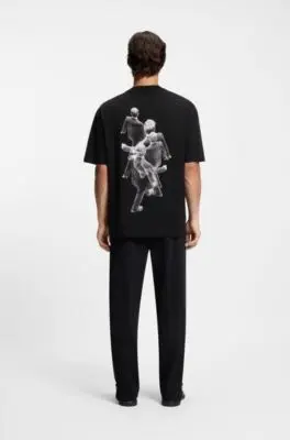 Hugo Graphic-artwork T-shirt In Cotton Jersey