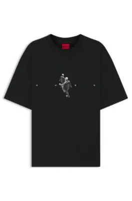 Hugo Graphic-artwork T-shirt In Cotton Jersey