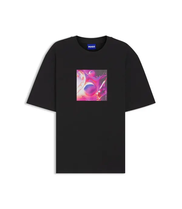 Hugo Colourful-artwork T-shirt In Cotton Jersey