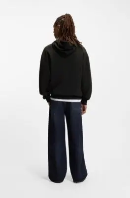 Hugo Cotton Terry Hoodie - Black