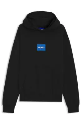 Hugo Cotton Terry Hoodie - Black
