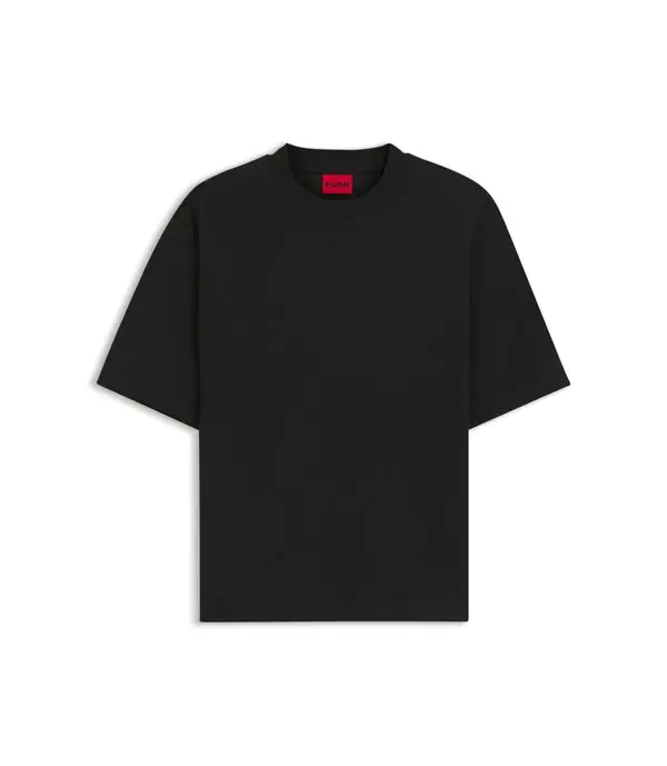 Hugo Overlock-stitch T-shirt In A Relaxed Fit
