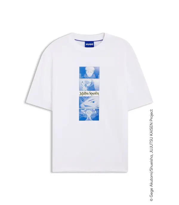Hugo X Jujutsu Kaisen T-shirt With Character Print - White