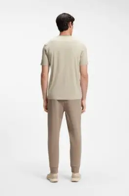 BOSS Cotton T-shirt With Logo Crew Neck - Light Beige