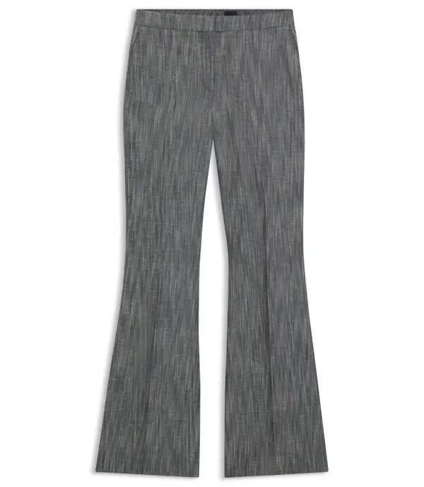 BOSS Regular-fit Trousers In Melange Denim