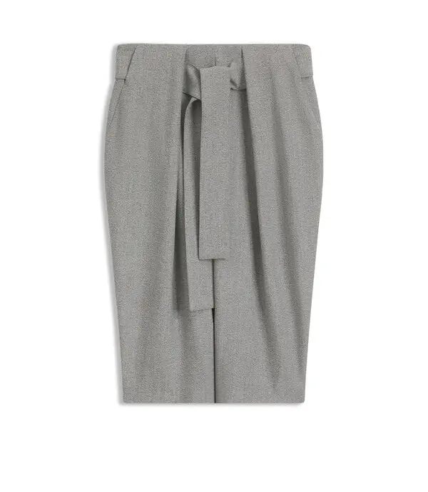 BOSS Belted Pleated Skirt