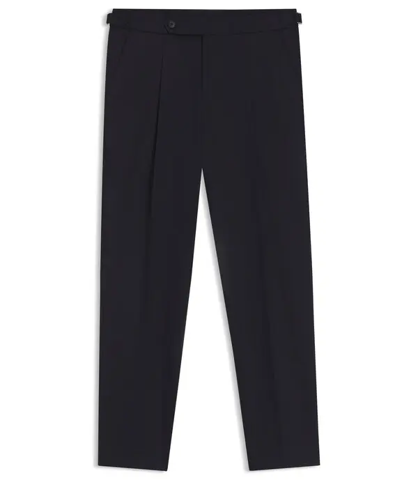 BOSS Tapered-fit Trousers - Dark Blue
