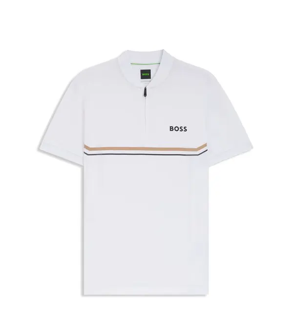 BOSS Polo Shirt With Seamless Bodymapping - White