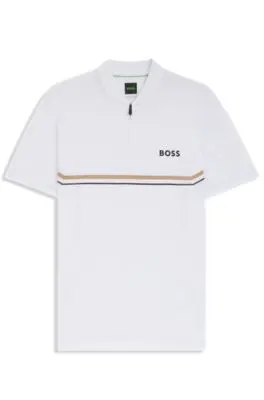 BOSS Polo Shirt With Seamless Bodymapping - White