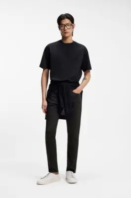 BOSS Delaware Slim-fit Trousers - Black