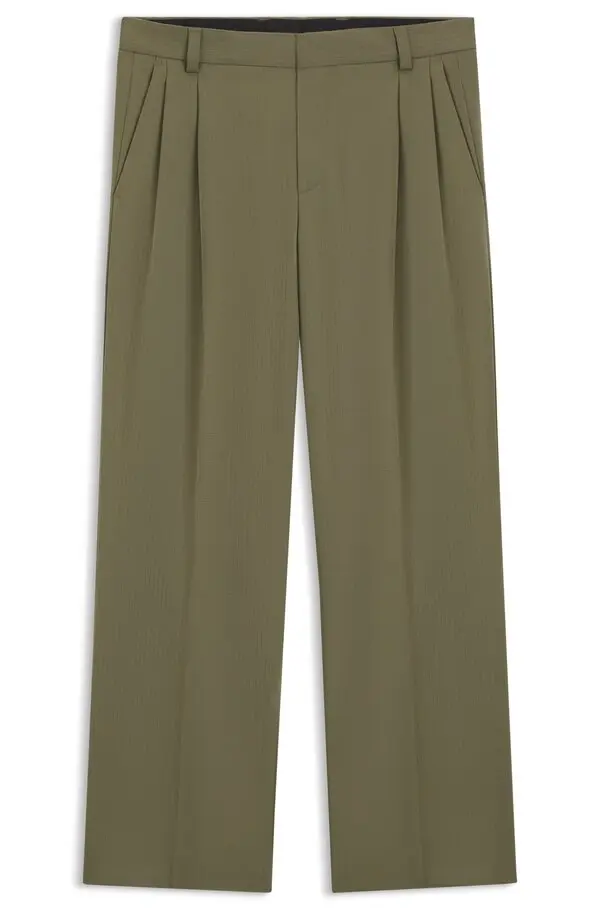 Hugo Modern-fit Stretch Ripstop Trousers