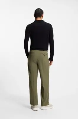 Hugo Modern-fit Stretch Ripstop Trousers